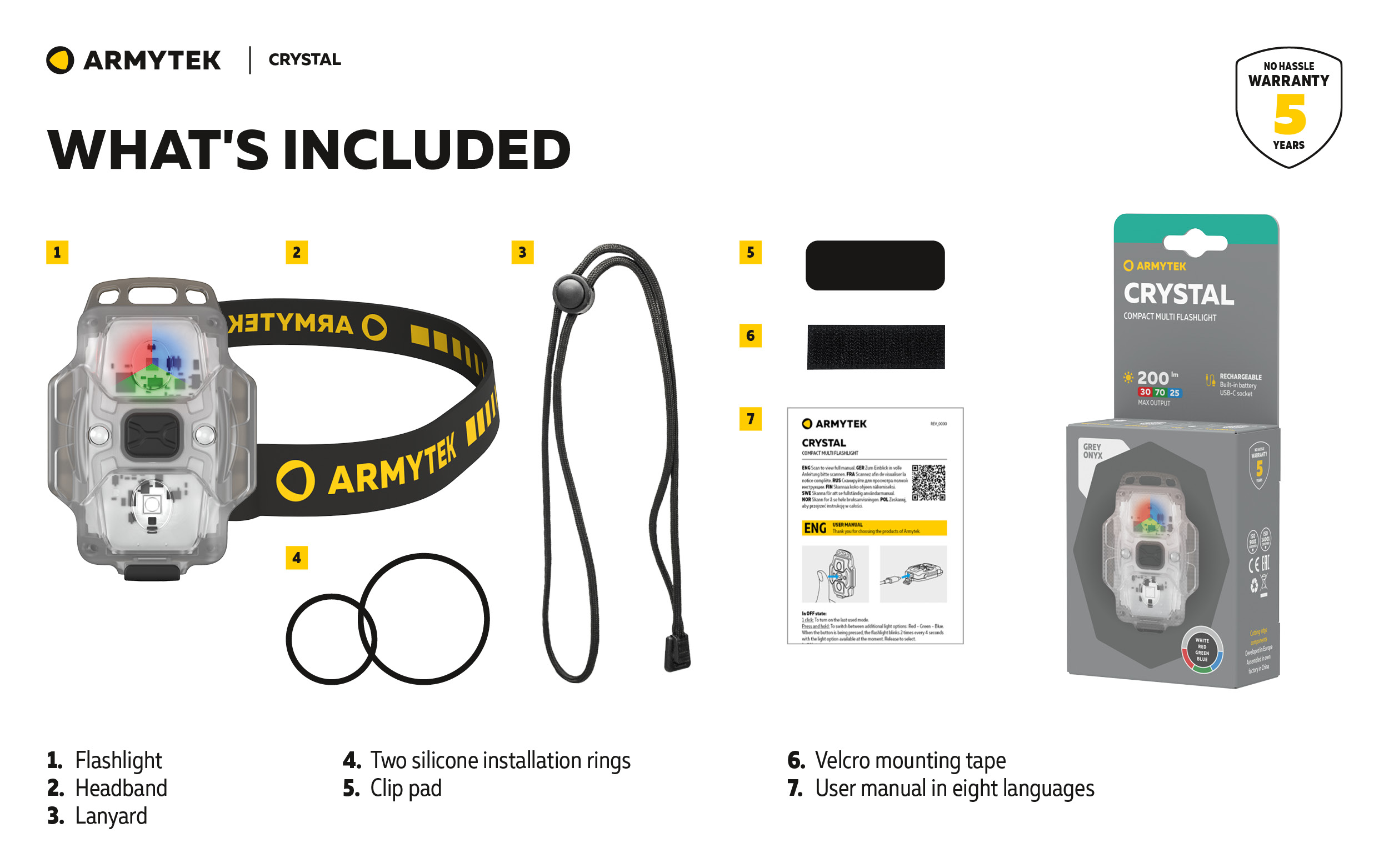 Armytek Crystal Grey Onyx - Everyday Carry Light | Armytek.com
